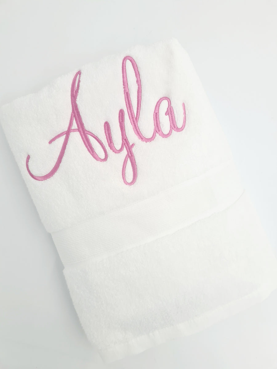 Personalised Bath Towel - SAMPLE – theprintedloveco